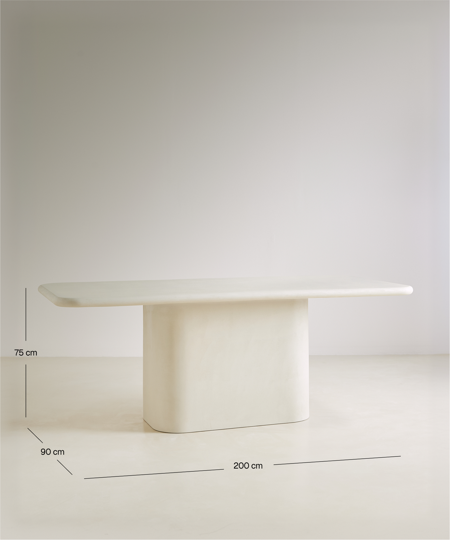 Microcement Dining Table Alina – Northdeco