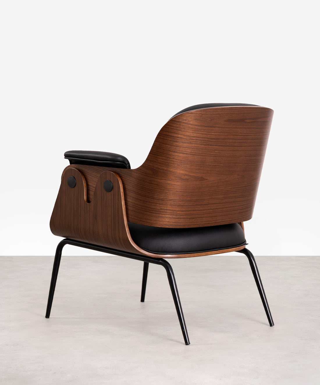 Butaca de Madera y Metal Tapizado Elton – Northdeco