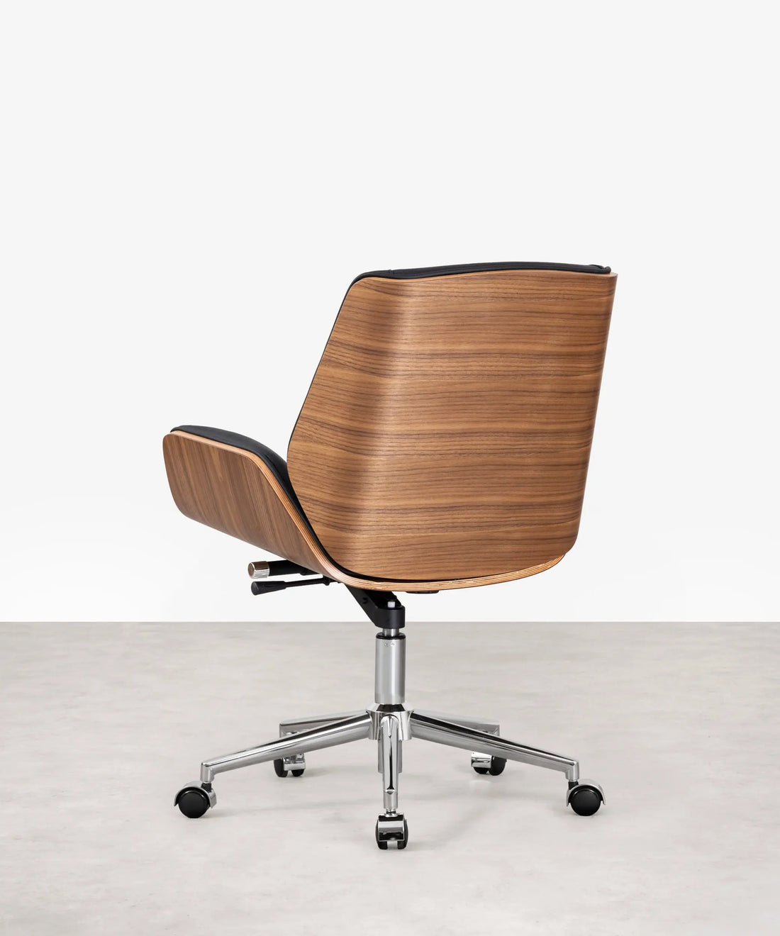 Leather and Wood Desk Chair Rocket – Northdeco