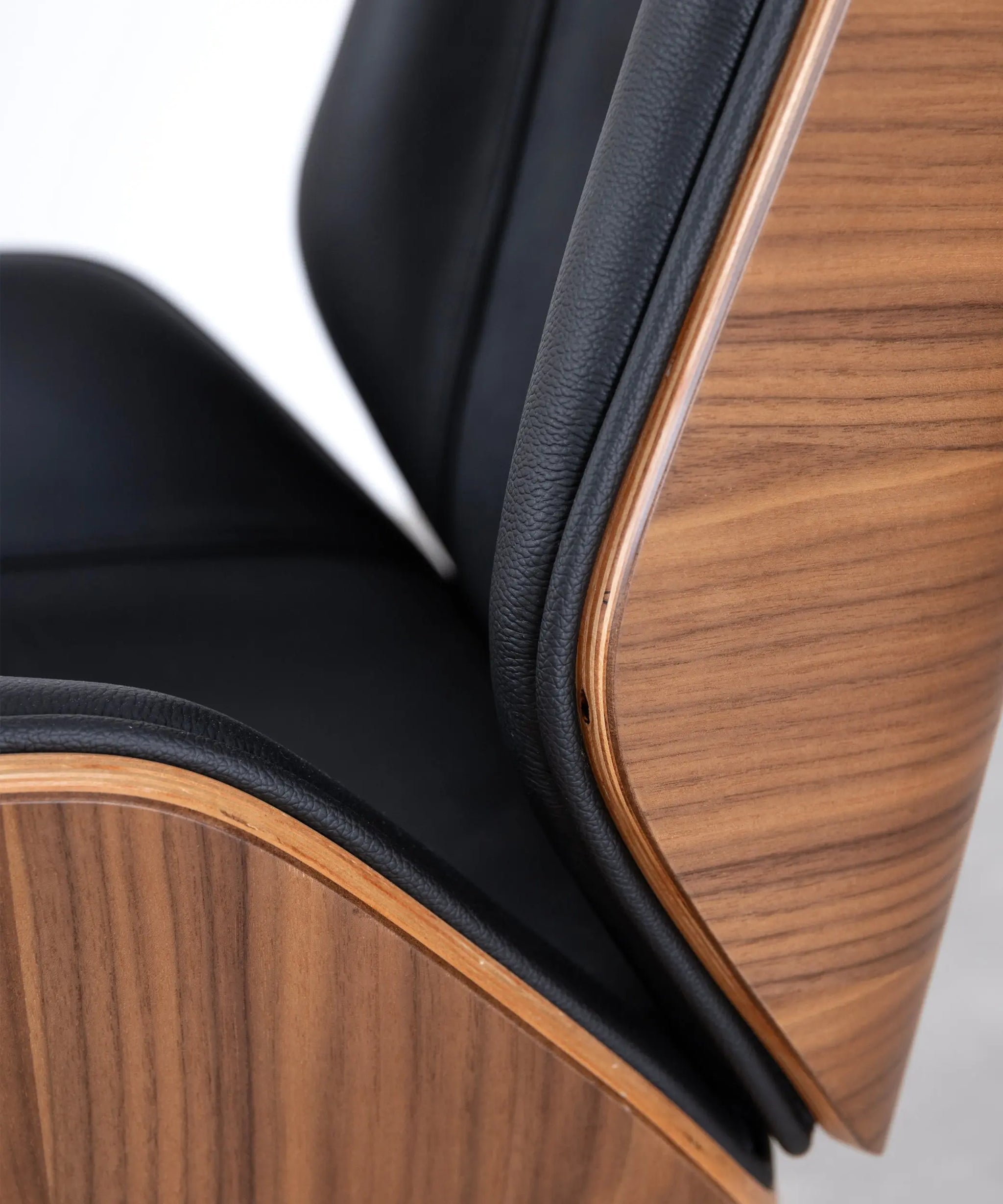 Leather and Wood Desk Chair Rocket – Northdeco