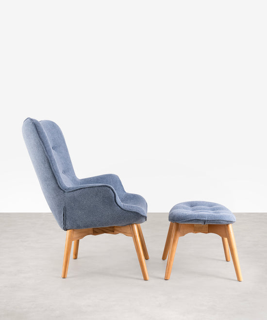 Featherston Armchair with Ottoman | Northdeco